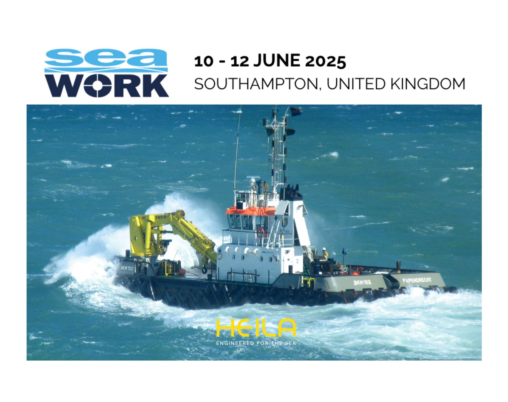 Heila Cranes at Seawork 2025 - HEILA Cranes